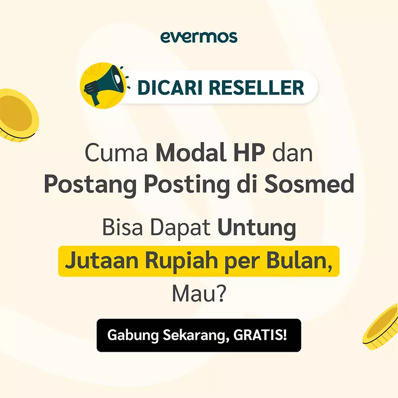 Daftar Reseller & Dropshipper Produk Kecantikan Gratis! | Evermos