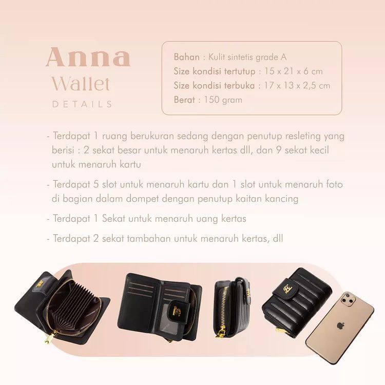 Jual Anna Wallet Original All Size Softblue - Jims Honey