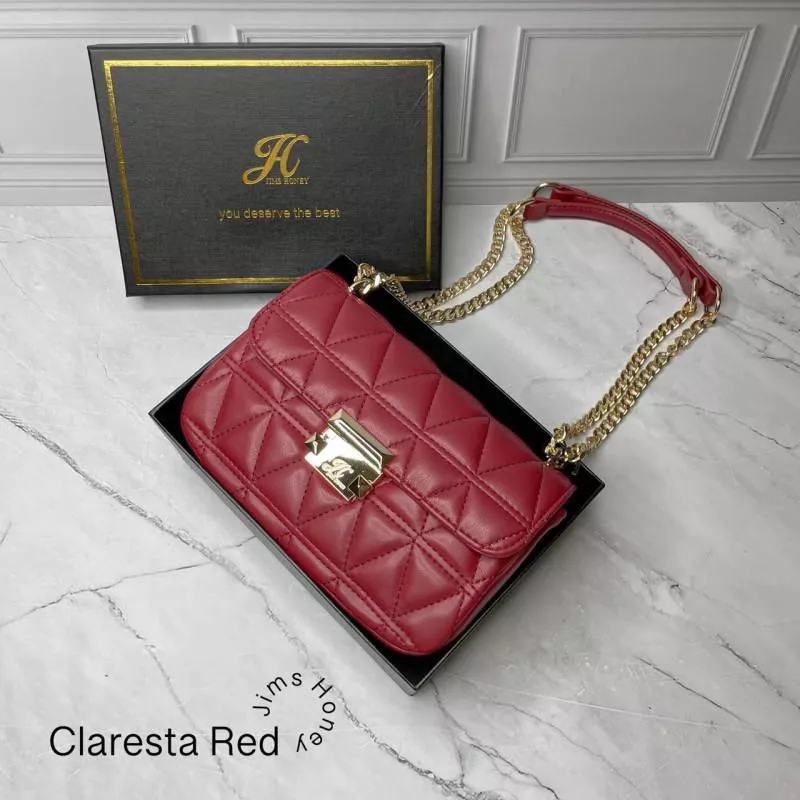 Jual Claresta Bag Original 710 Red - Jims Honey