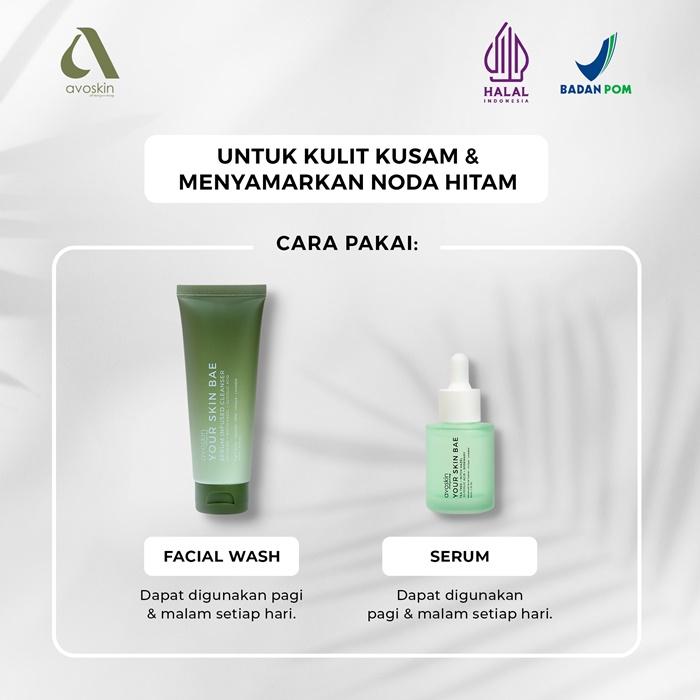 AVOSKIN OFFICIAL - Paket Bye Acne Series Untuk Kulit Berjerawat 130 ml Paket Bundling - Evermos