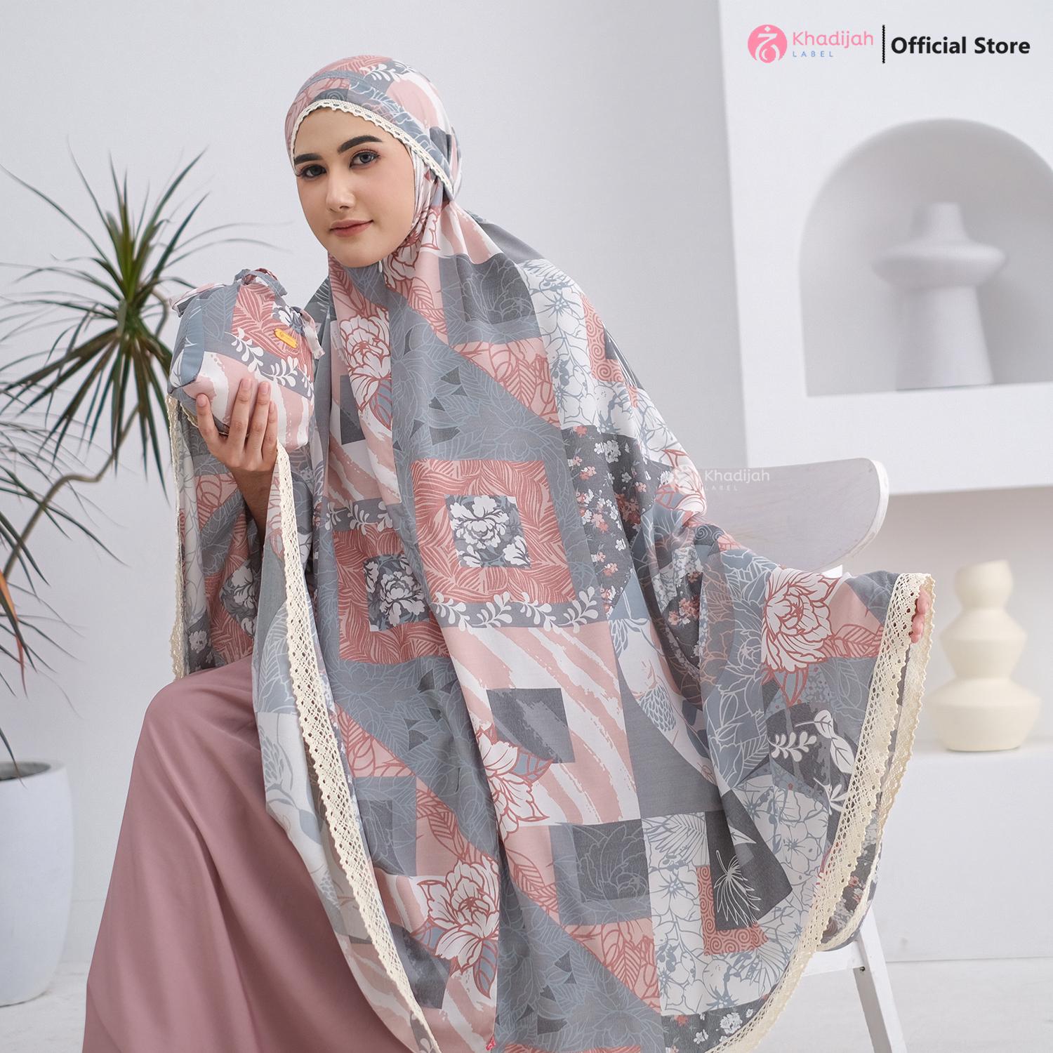 KhadijahLabel - Mukena Jumbo Dewasa Travel Terbaru Rayon Daily 3 in 1 Motif Zaina - Harga ...