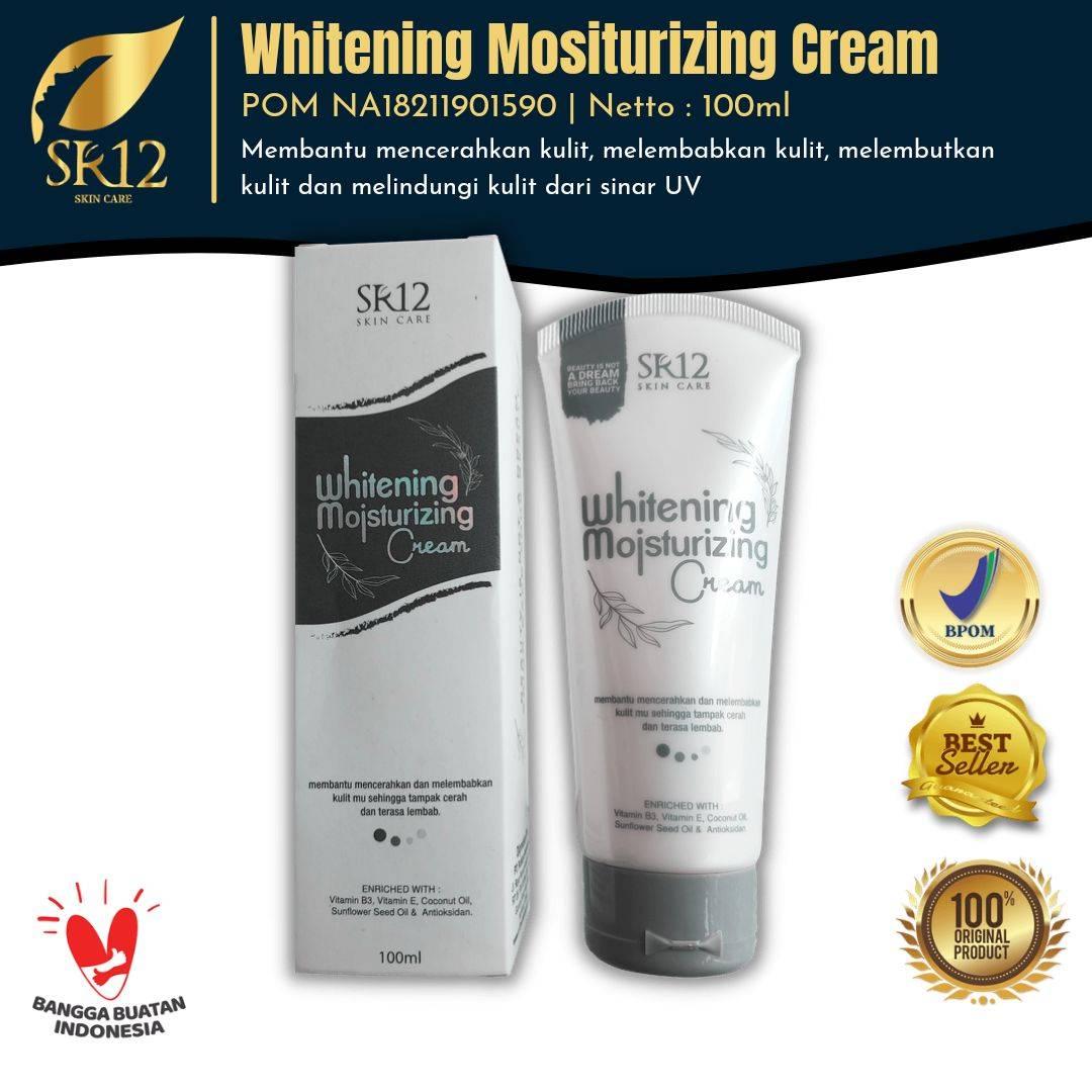 Jadi Reseller & Dropshipper SR12 Herbal Skincare - Whitening Moisturizing Cream 100gr Putih Gratis!