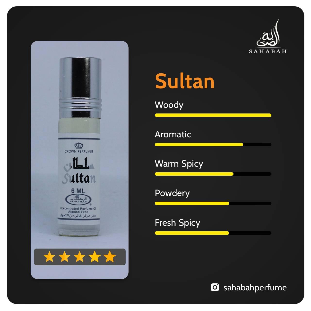 Sahabah Store - Parfum Al Rehab Roll On Non Alkohol 6ml Sultan