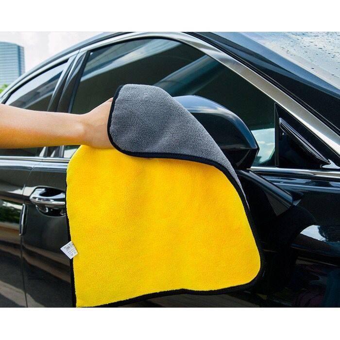 Bunda Kaya Store - Kain Lap Mobil Microfiber Dua Sisi 30x30 Cm Kuning ...
