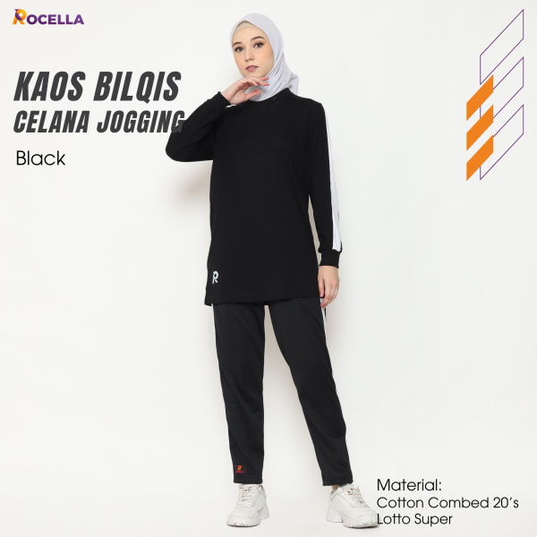 Jual ROCELLA - Rocella kaos Bilqis XXL XXXL BLACK - Harga Reseller ...