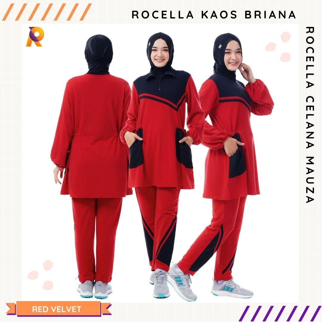 ROCELLA - Rocella Setelan Briana Mauza S M Red Velvet