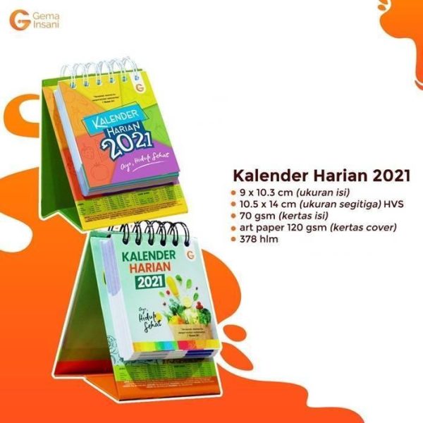 Gema Insani Kalender Meja Harian Muslim 2021 HC 9 x 10.3 cm