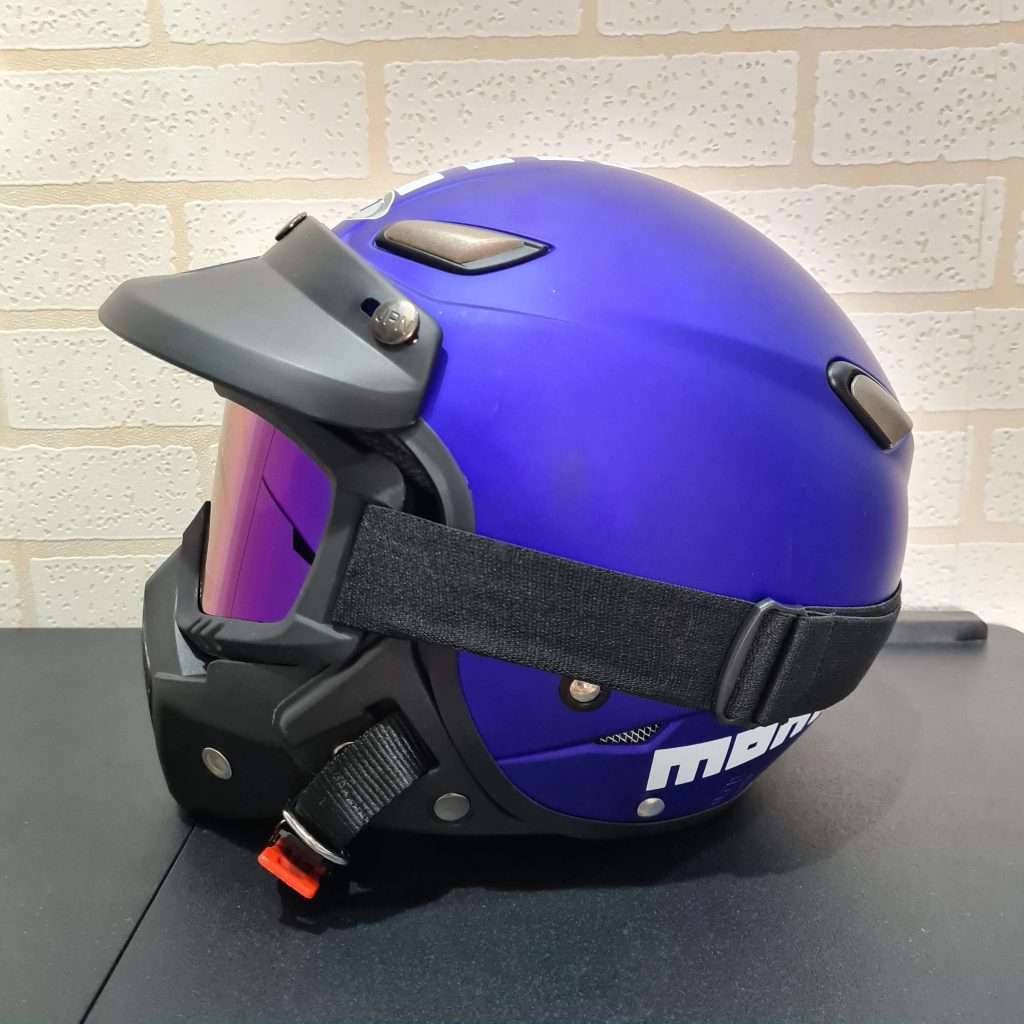 JPN Helmet - Kawai Momo Biru Doff Pet Googles Biru Doff L - off - Harga ...