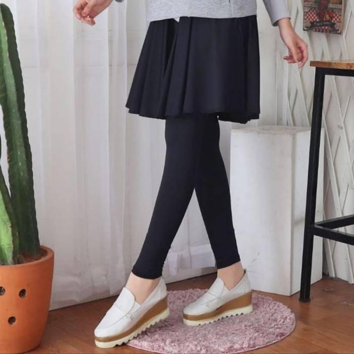 Hitjab.BDG - Legging Rok Selutut Sport Standar Black Knee