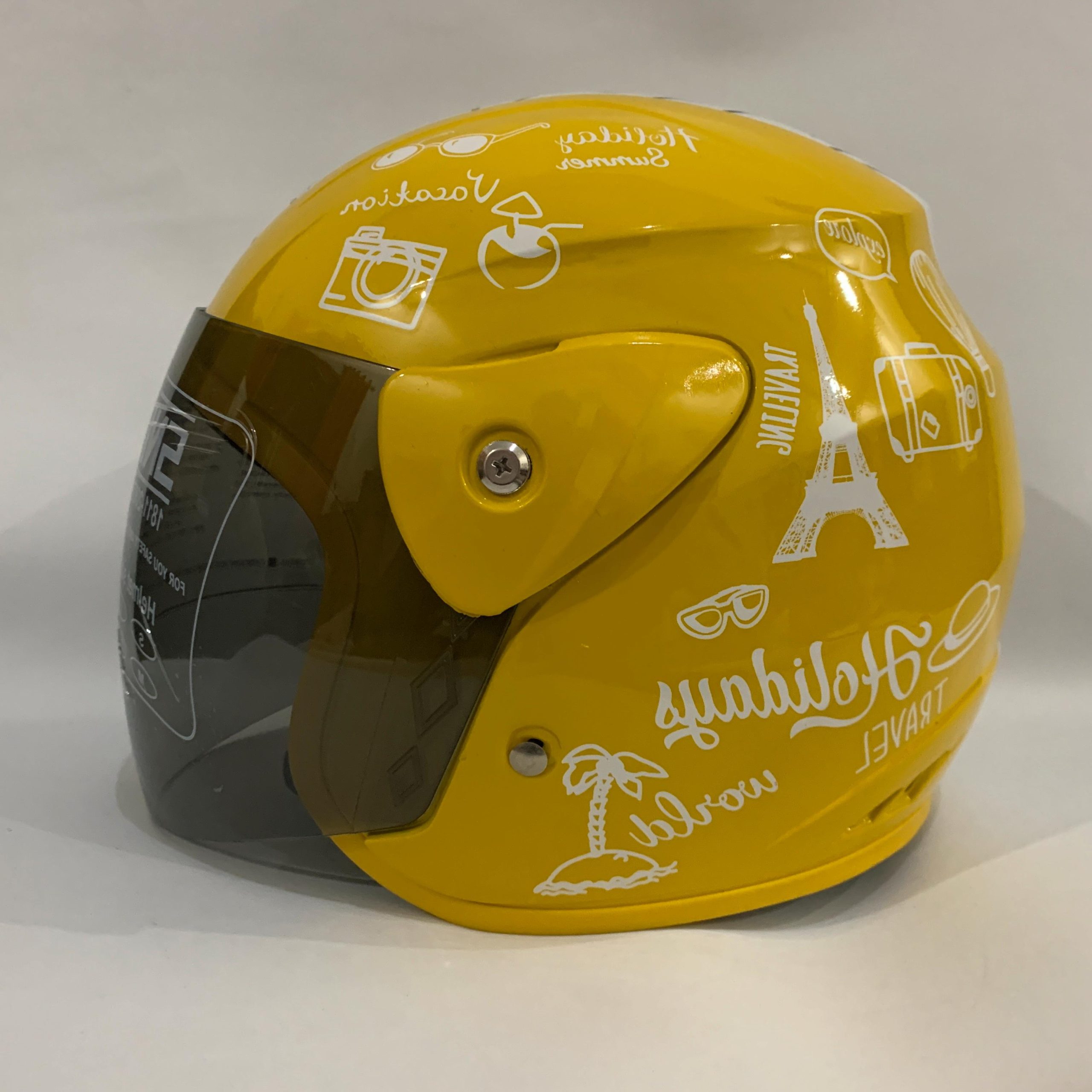 CRX Helmet - Helm Nuvo Traveling Kuning Glossy - Helm SNI - Helm Dewasa ...