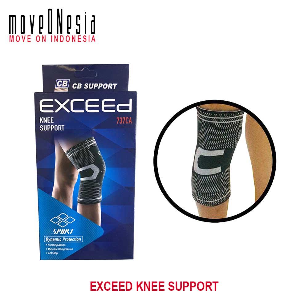 Moveonesia - Pelindung Lutut Dengkul Dari Cidera EXCCEED KNEE HITAM ...