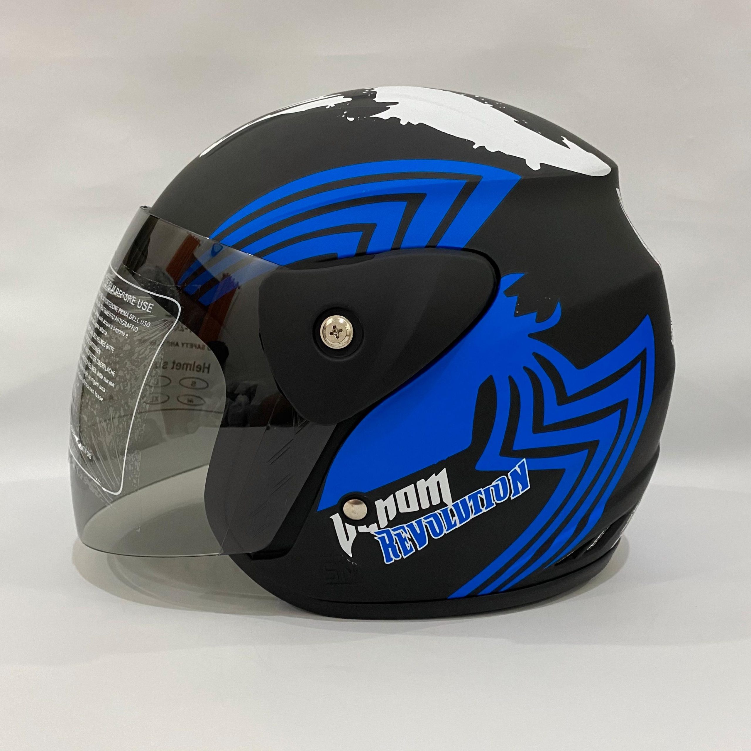 Helm Nuvo Venom Biru Doff - Helm SNI - Helm Dewasa L Nuvo Venom Biru ...