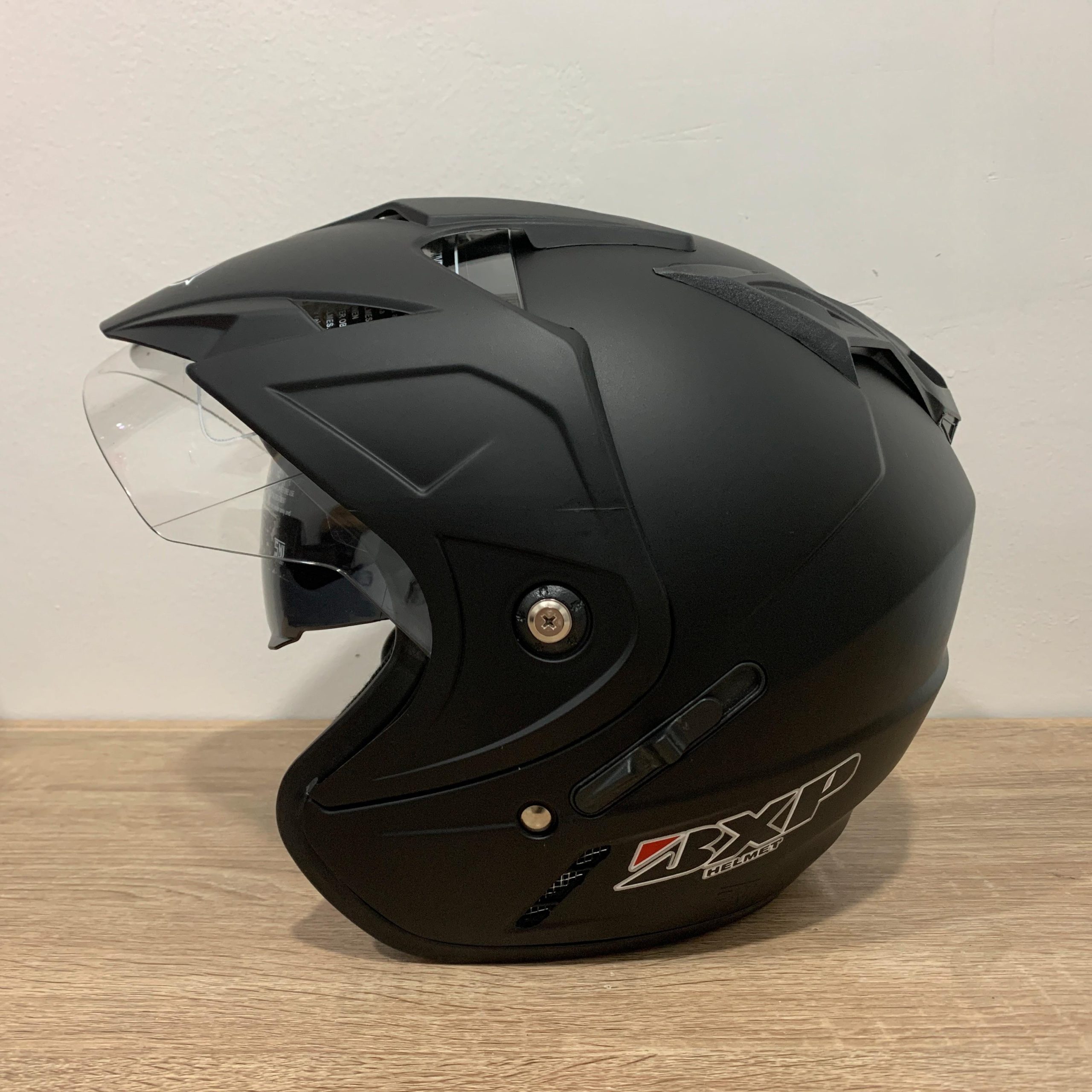 Helm JP7 Hitam Doff - Double Visor (Kaca Clear & Smoke) Helm SNI Helem ...