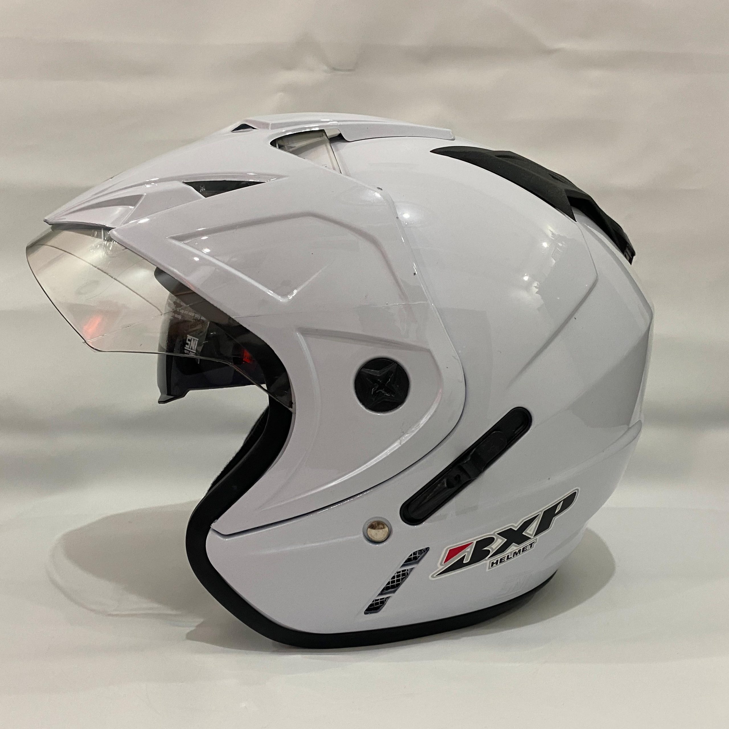 CRX Helmet - Helm JP7 Putih Glossy - Double Visor (Kaca Clear & Smoke ...