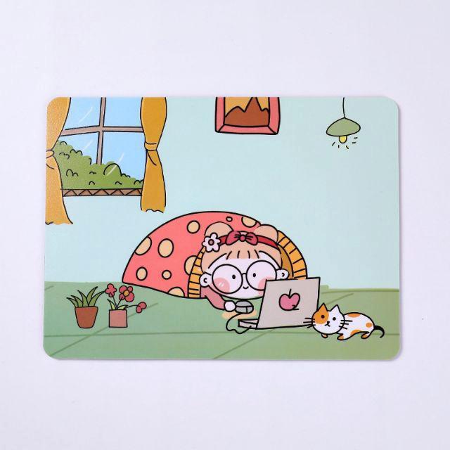 Mouse Pad Tatakan Mouse Girly Character Mouse Pad Hijau - Harga ...