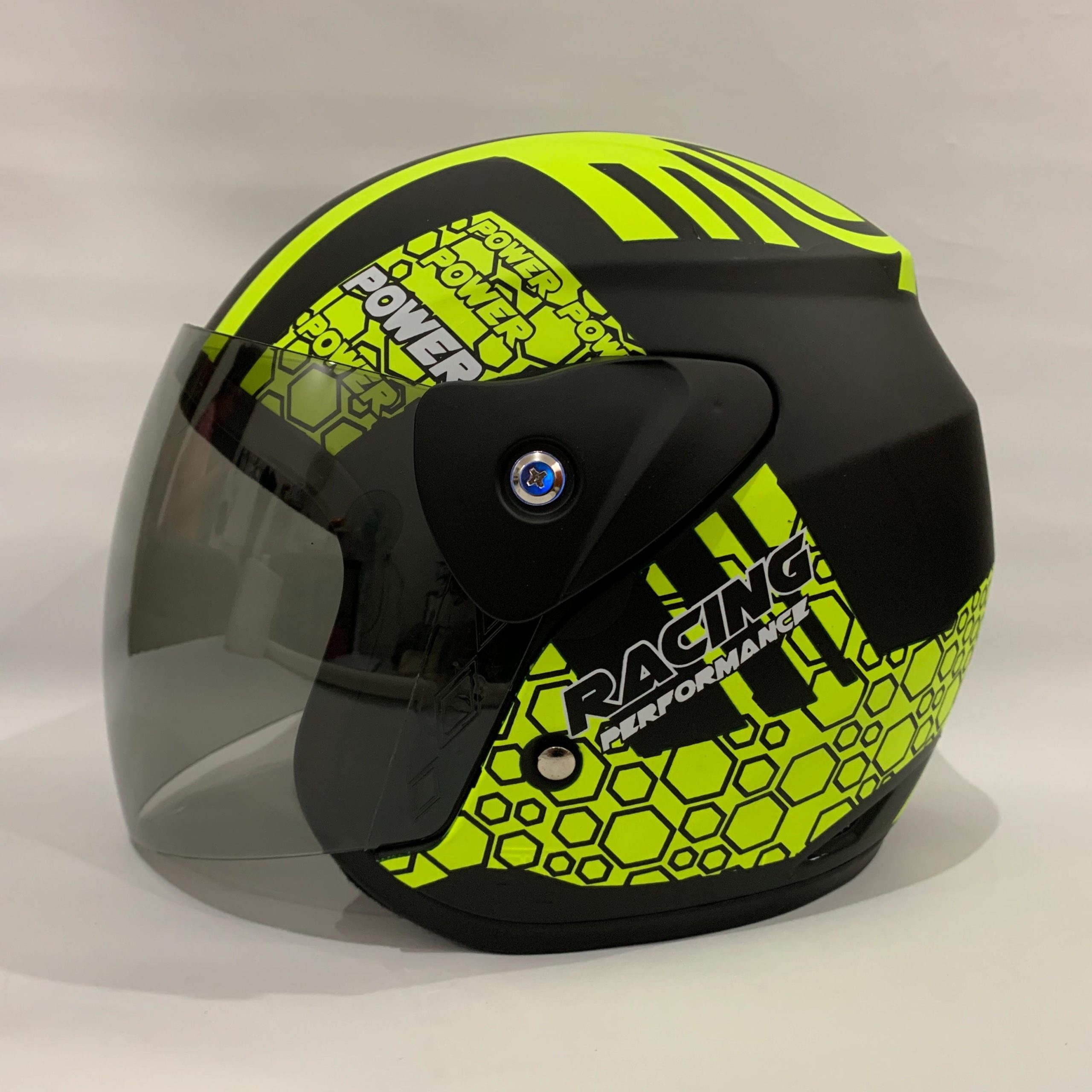 Helm Nuvo Racing Performance Kuning Doff - Helm SNI - Helm Dewasa L ...