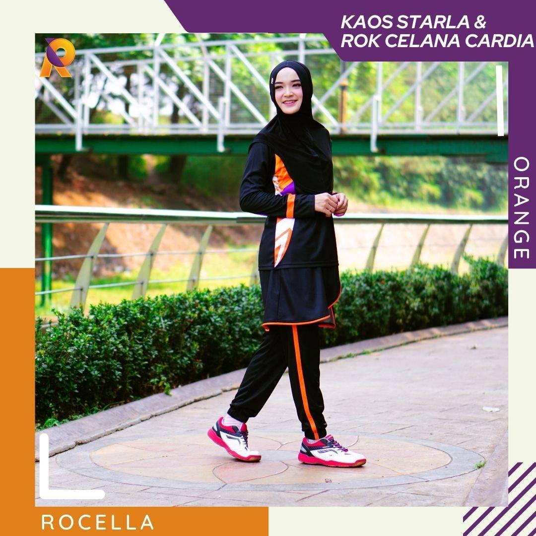 ROCELLA - Rocella Setelan Starla Cardia XXL XXXL Orange