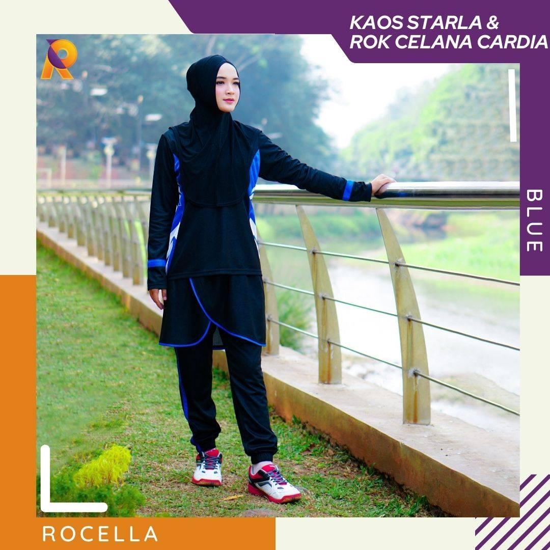 ROCELLA - Rocella Setelan Starla Cardia L XL Blue