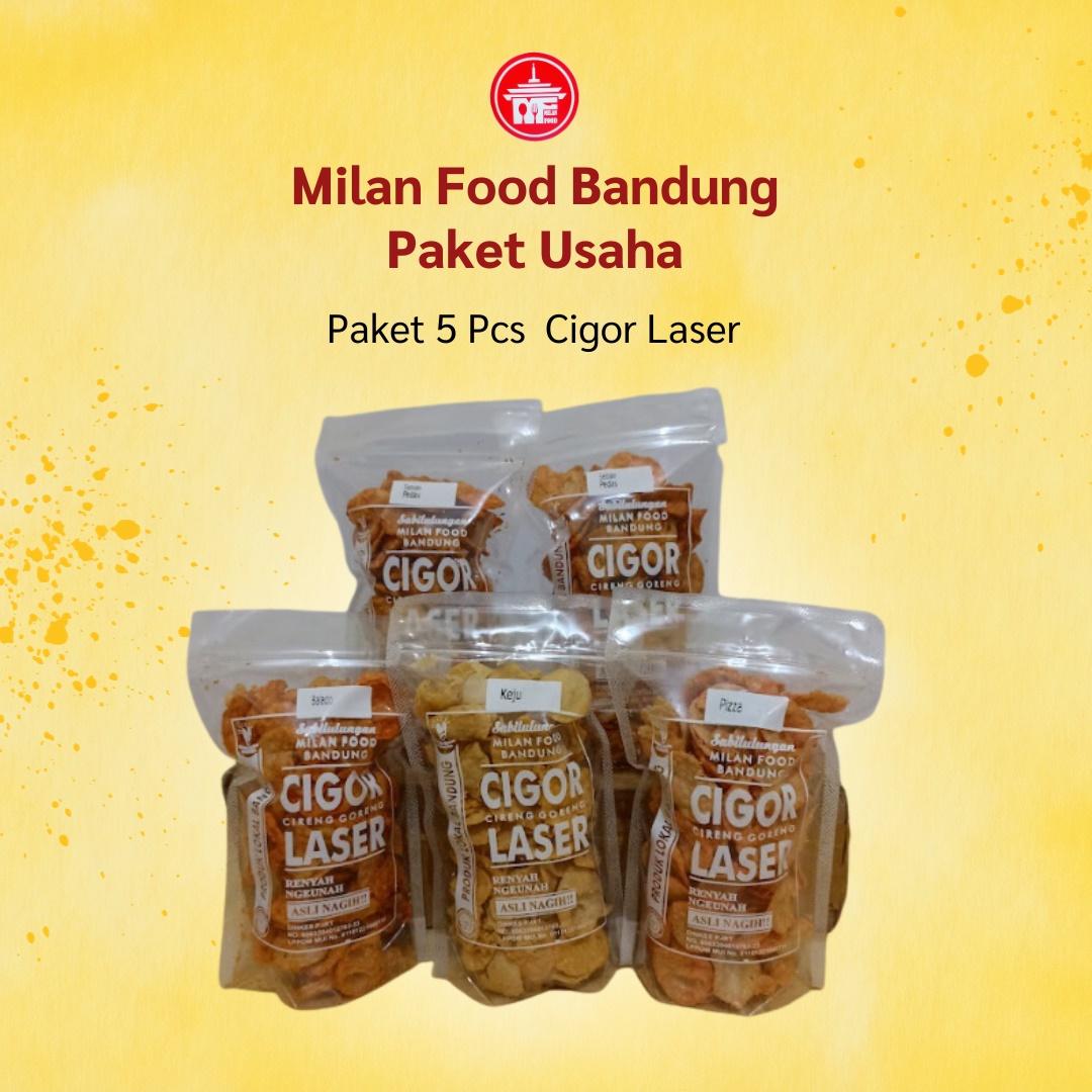 Milan Food Bandung - Paket Usaha 5 pcs (New) Cigor Laser Snack Makanan ...