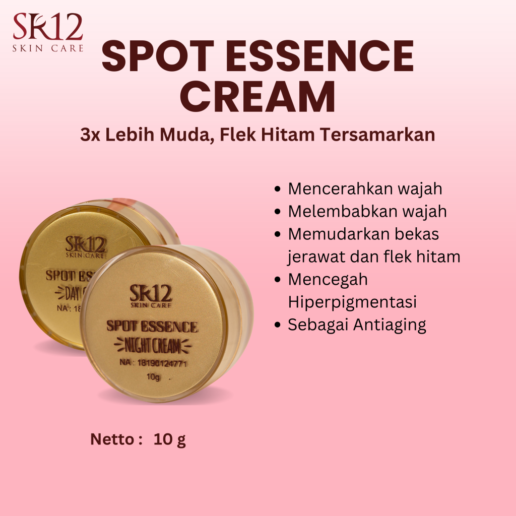 SR12 Spot Cream Essence Day Dan Night Memudarkan Flek Hitam Spot ...