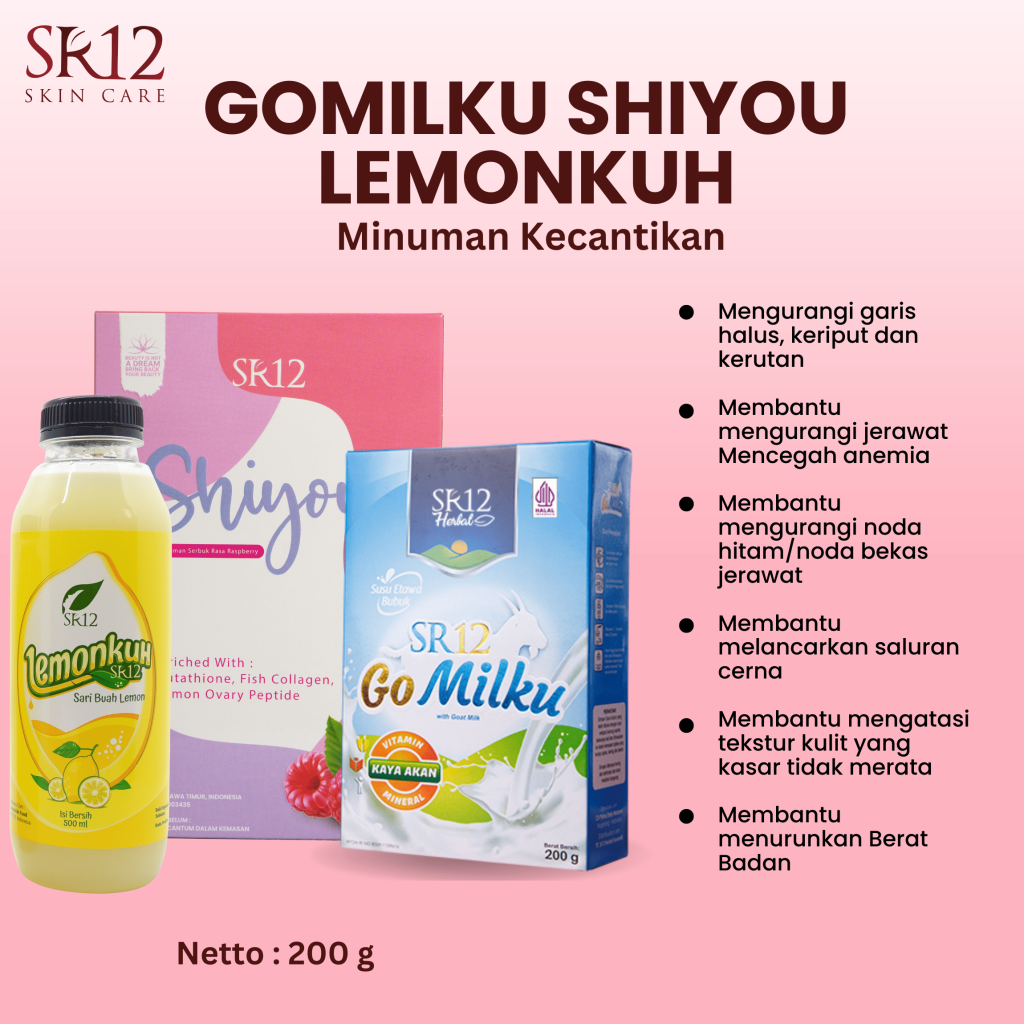 SR12 Bundling Gomilku Shiyou Collagen Drink Dan Lemonkuh Sari Buah ...