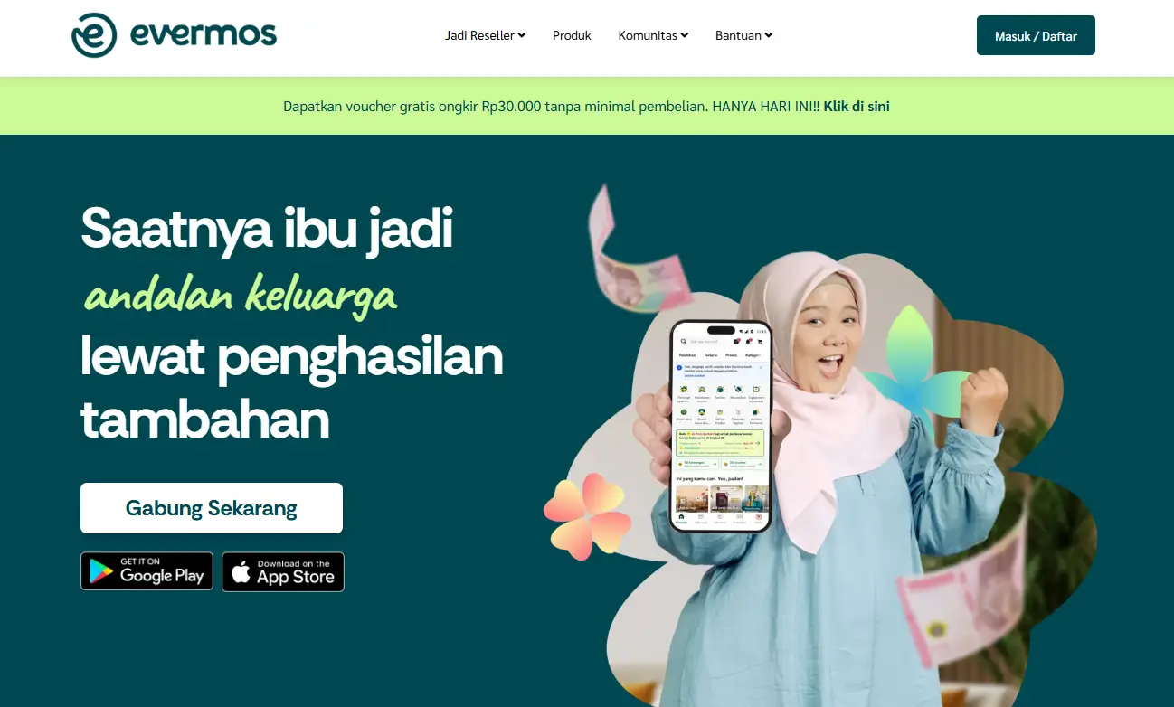 Evermos - Platform & Aplikasi Reseller Tanpa Modal